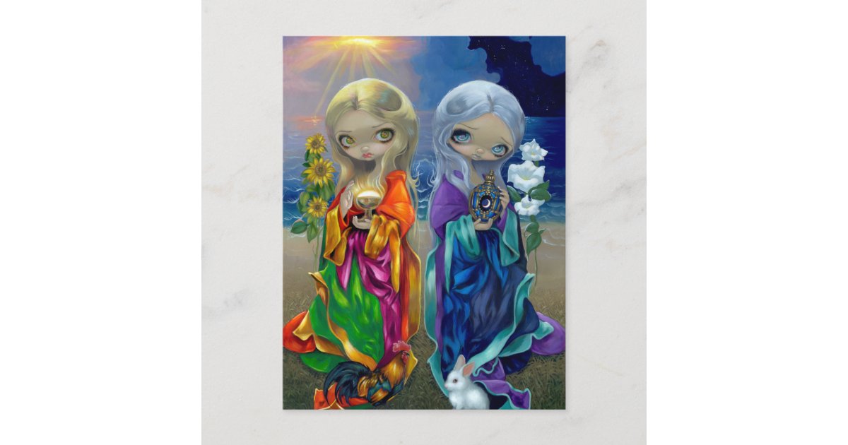 "Sun Child and Moon Child" Postcard | Zazzle
