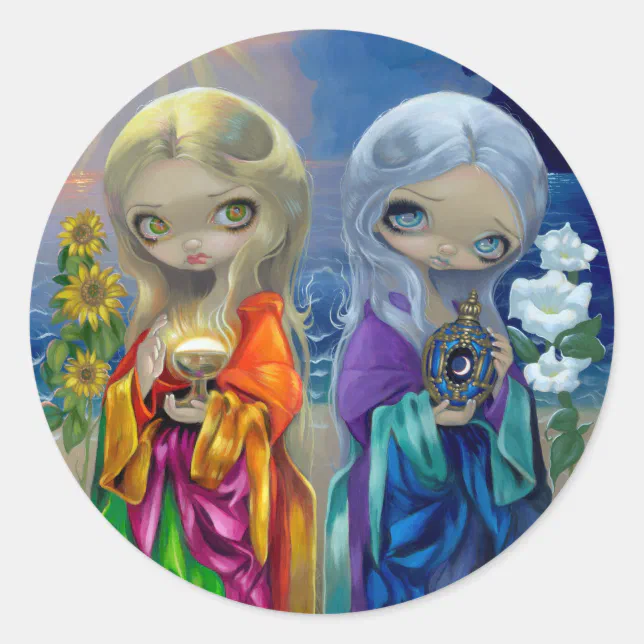 "Sun Child and Moon Child" Sticker | Zazzle