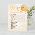 Sun Children's Book Emoji Pictionary Shower Game Invitation | Zazzle