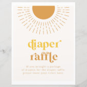 Sun Diaper Raffle Sign | Baby Shower | Zazzle