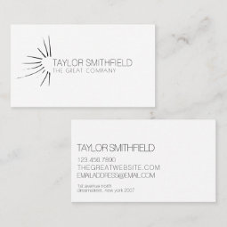 Sun Drawing Vintage Business Card | Zazzle