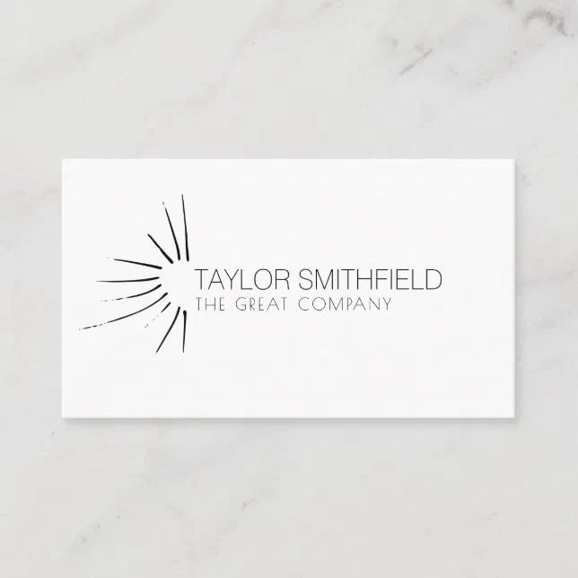 Sun Drawing Vintage Business Card | Zazzle