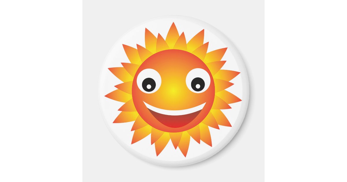 sun emotion magnet | Zazzle