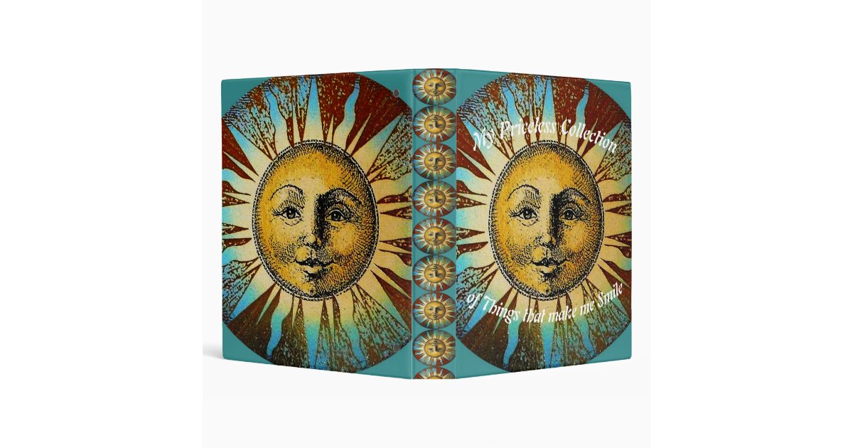 Sun face binder | Zazzle
