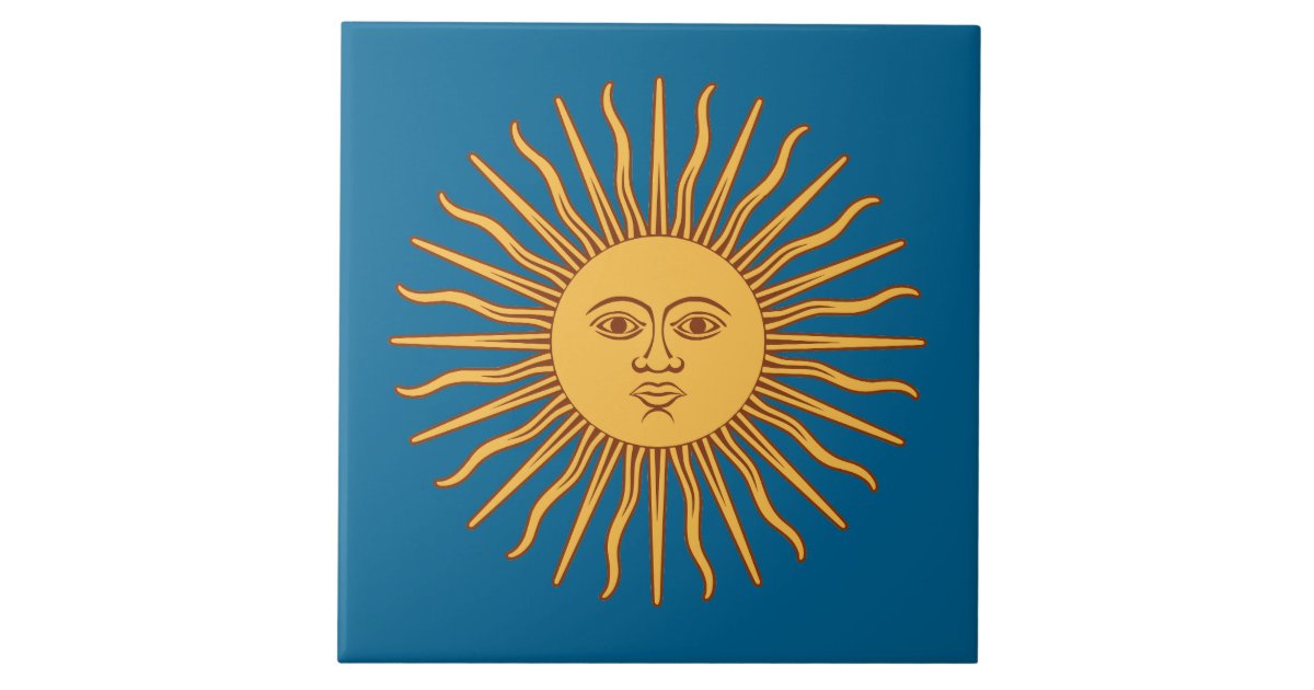 Sun God Symbol Tile | Zazzle
