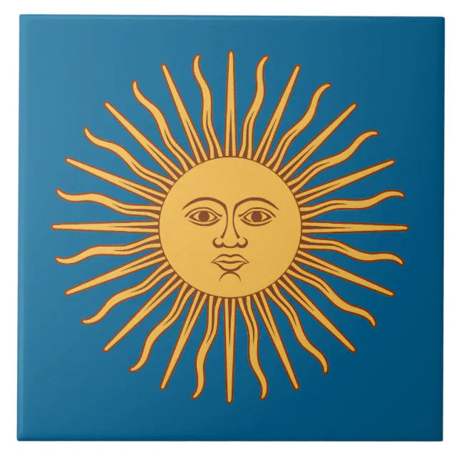 Sun God Symbol Tile | Zazzle