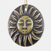 Sun Medallion Ceramic Ornament | Zazzle