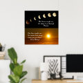 Sun Moon Spiritual Inspirational Quote Poster | Zazzle