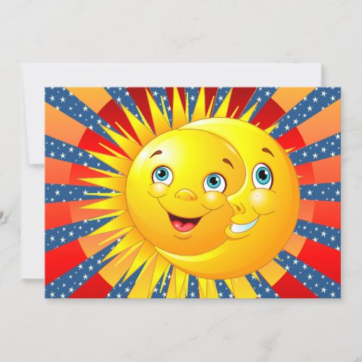 Sun Moon Stars Invitation | Zazzle