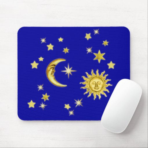 Sun, Moon & Stars Mouse Pad | Zazzle