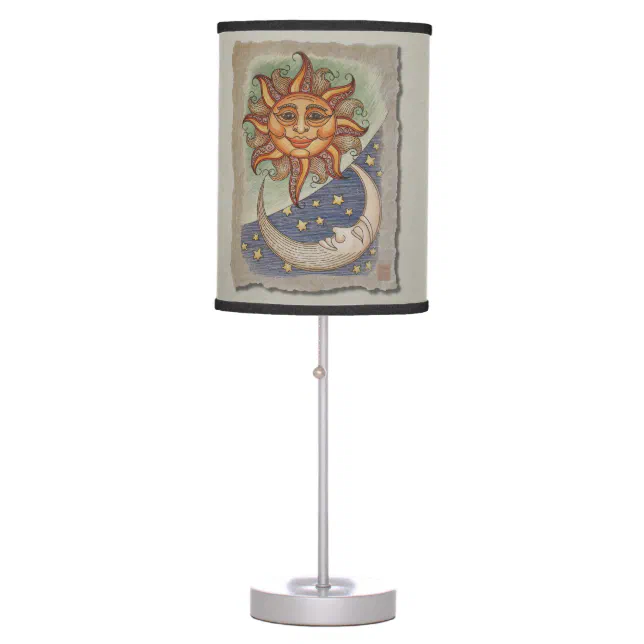 Sun Moon & Stars Table Lamp | Zazzle