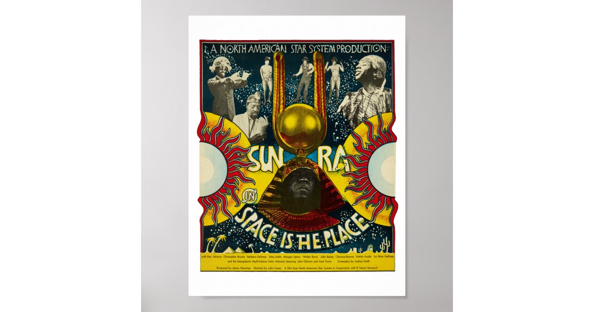 Sun Ra Space is the place Jazz Vintage Poster | Zazzle