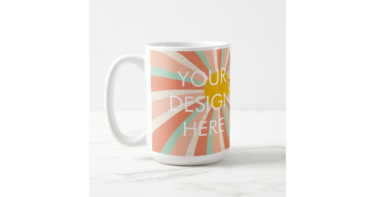 Sun Ray Custom Mug – Retro Sunshine Vibes | Zazzle