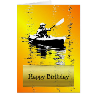 Kayak Birthday Cards | Zazzle