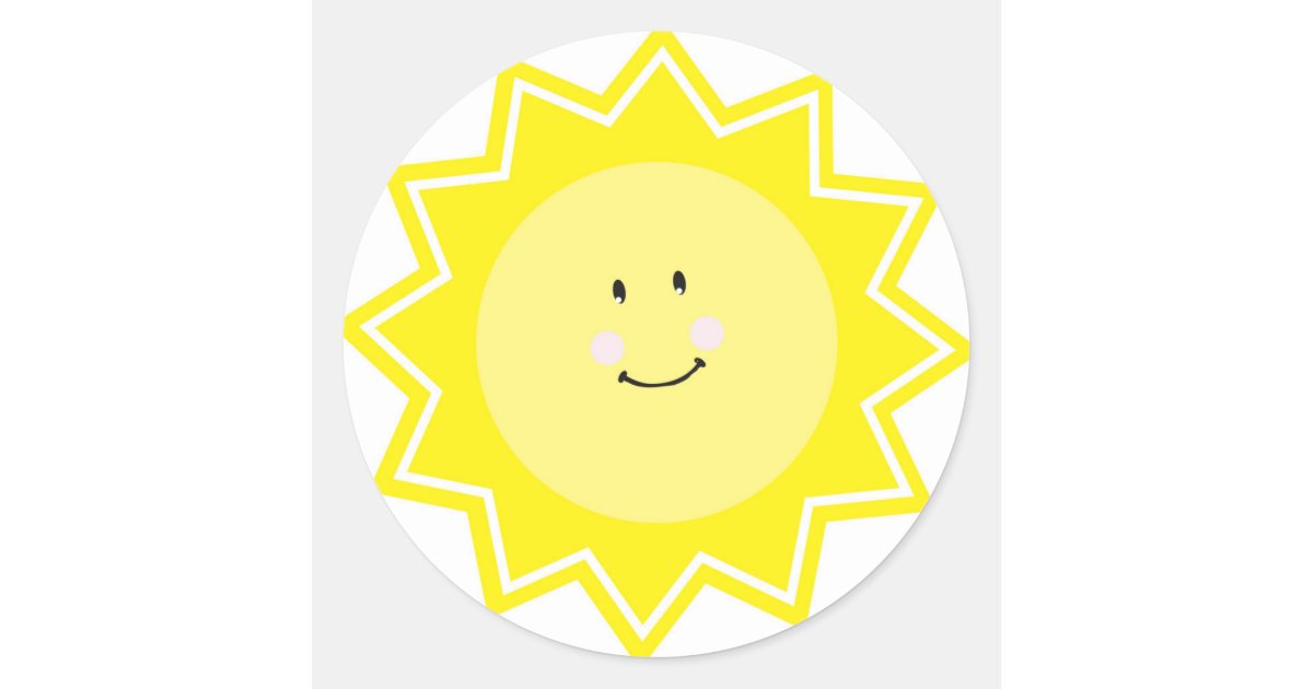 Sun Sticker | Zazzle