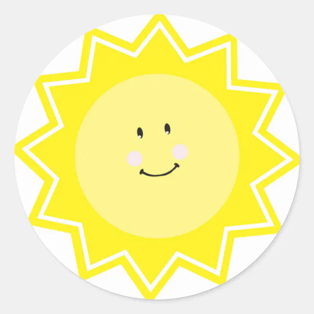 Sun Sticker | Zazzle