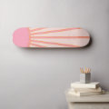 Sun Sunrise Pink Abstract Retro Sunshine Skateboard | Zazzle