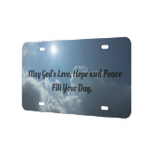 Sun Through Clouds License Plate | Zazzle