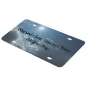 Sun Through Clouds License Plate | Zazzle