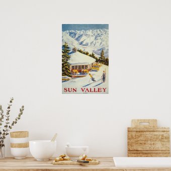 Sun Valley, Idaho, Ski Poster | Zazzle