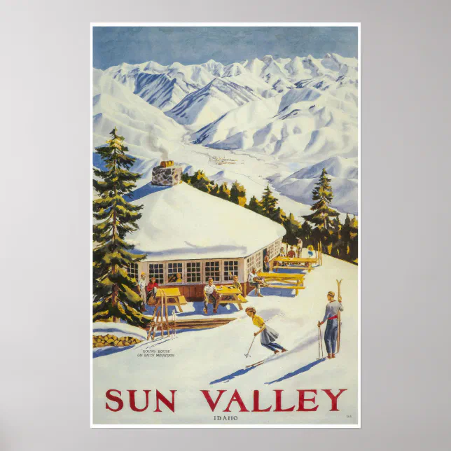 Sun Valley, Idaho, Ski Poster | Zazzle