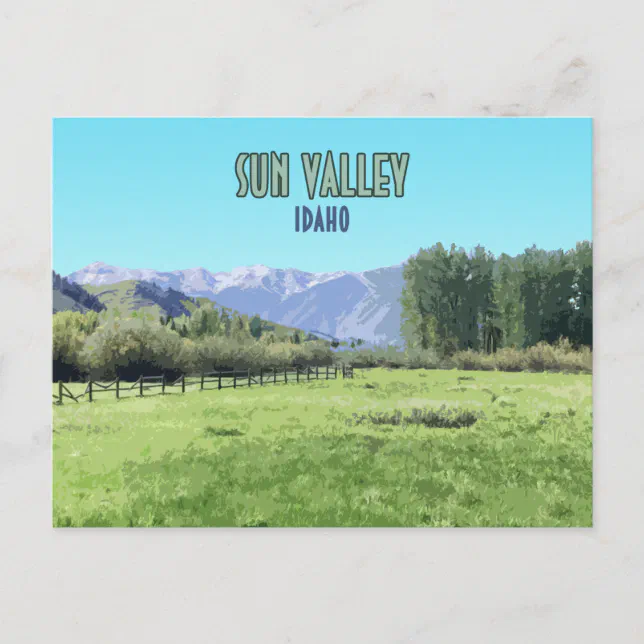 Sun Valley Ketchum Idaho Postcard | Zazzle
