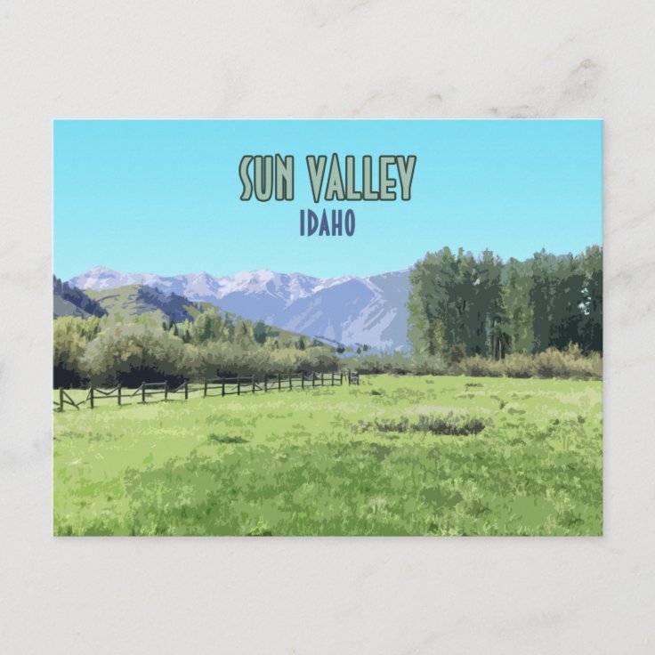 Sun Valley Ketchum Idaho Postcard | Zazzle