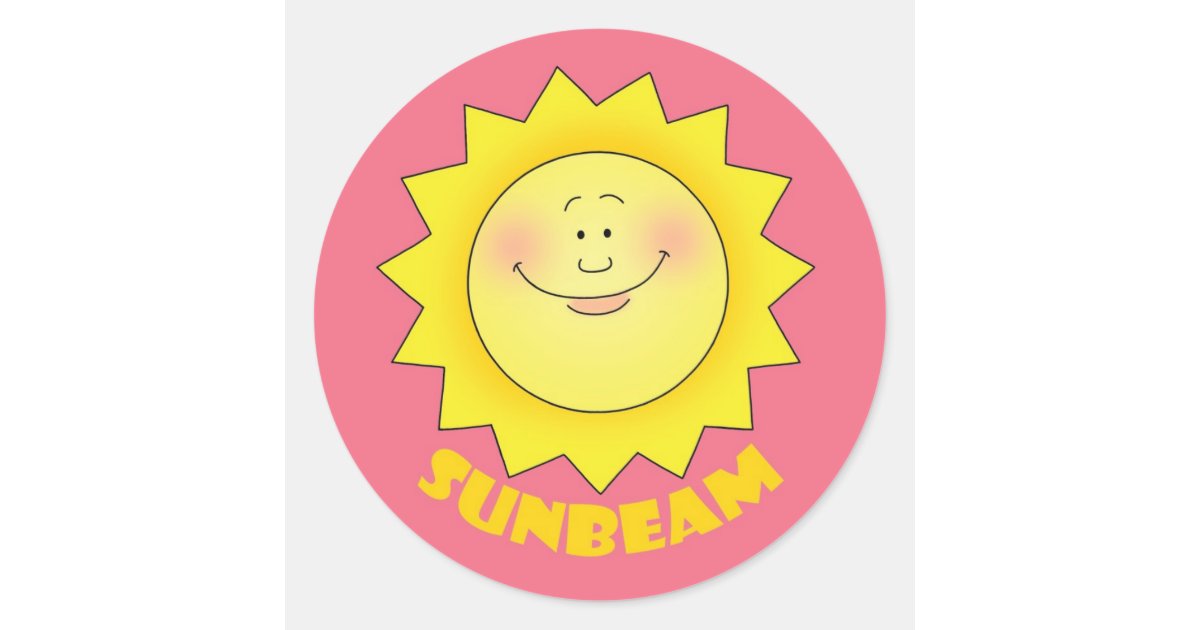 Sunbeam Classic Round Sticker | Zazzle