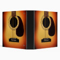 Sunburst Acoustic Guitar Binder | Zazzle