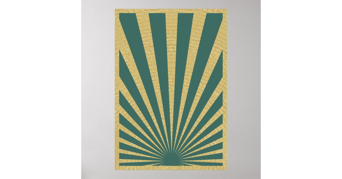 Sunburst stripes posters | Zazzle
