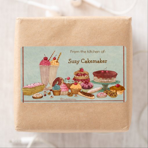 Sundae And Sweets Personalized Labels | Zazzle