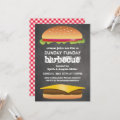 Sunday Funday Chalkboard Barbecue Party Invitation | Zazzle
