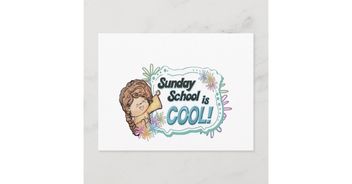 Sunday School is COOL ! Postcard | Zazzle