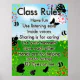 Sunday School Rules Poster | Zazzle
