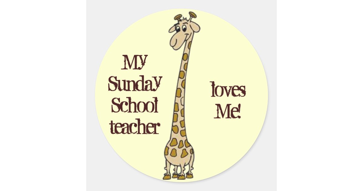 Sunday School Teacher Stickers | Zazzle