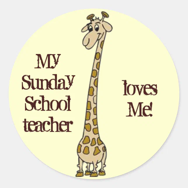 Sunday School Teacher Stickers | Zazzle