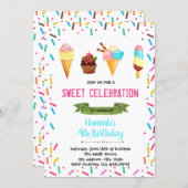 Sunday sundae party birthday invitation | Zazzle
