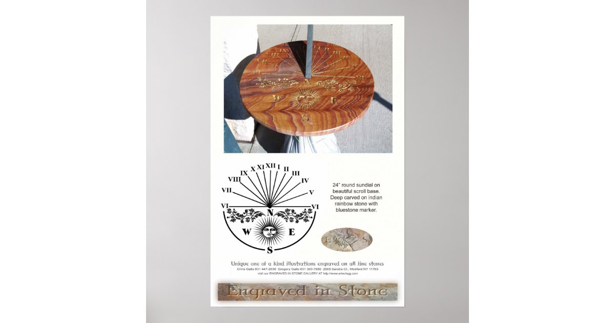Sundial Poster | Zazzle