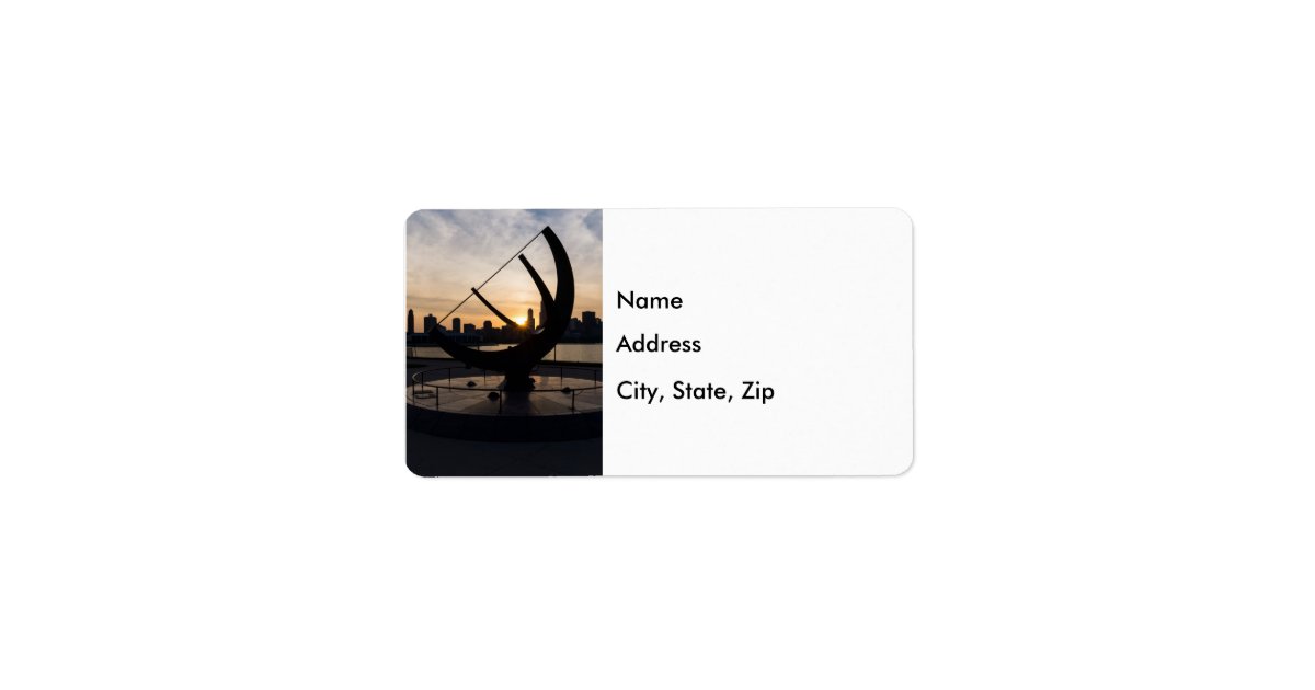 Sundial Sunset Label | Zazzle