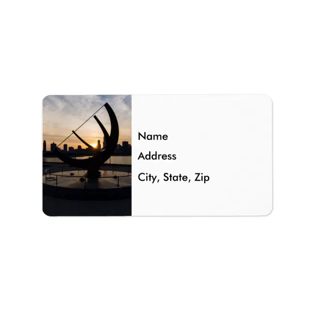 Sundial Sunset Label | Zazzle