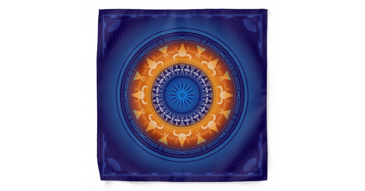 Sundown (Blue) Bandana | Zazzle