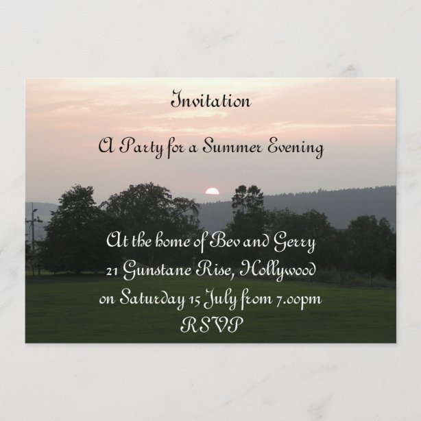 Sundowner Invitations | Zazzle