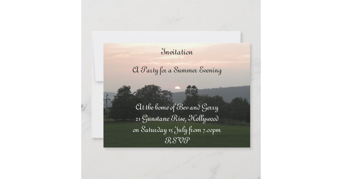sundown party invitation | Zazzle