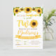 Sunflower 2nd Birthday Party Invitations | Zazzle