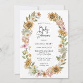 Sunflower Baby Shower Invitation | Zazzle