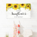 Sunflower Baby Shower Welcome Banner | Zazzle