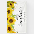 Sunflower Baby Shower Welcome Banner | Zazzle