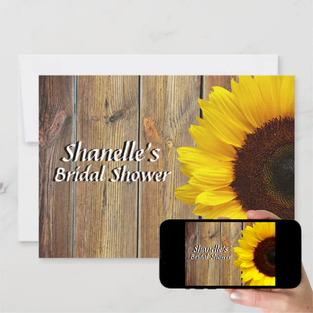 Sunflower bridal Shower Invitation | Zazzle