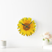 Sunflower clock | Zazzle