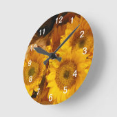 Sunflower clock | Zazzle